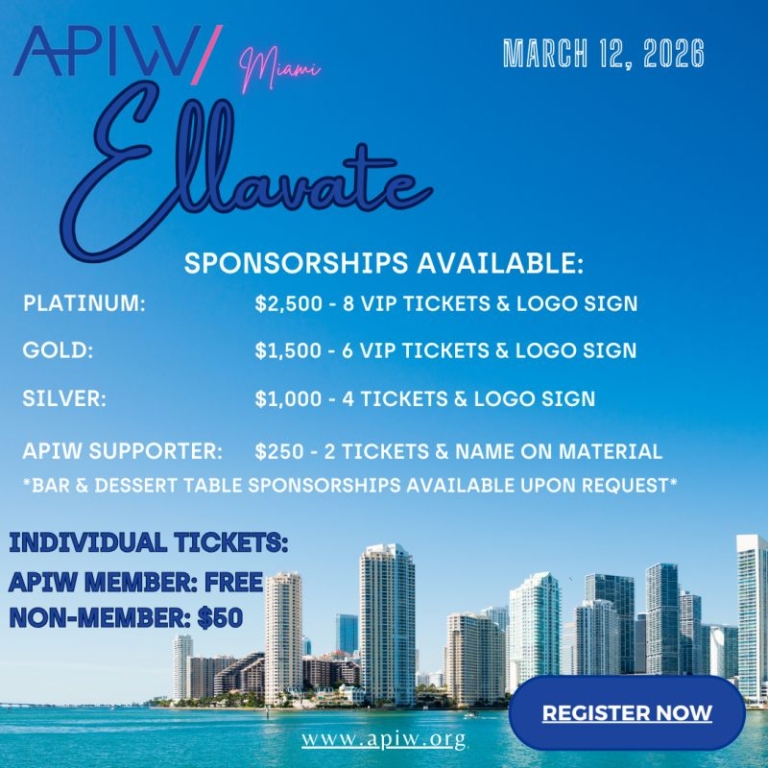 APIW Miami signature Ellavate event - iNLIP